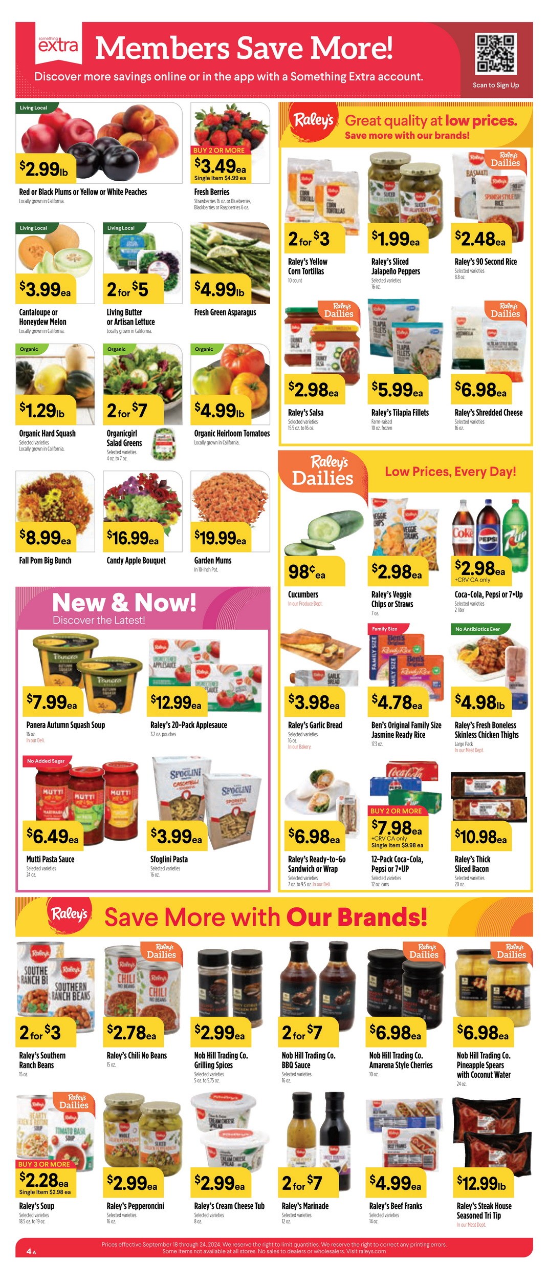Raley's Supermarkets Weekly Ad Sep 18 – Sep 24, 2024