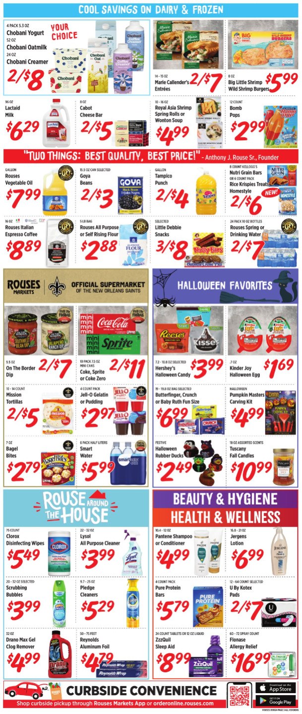 Rouses Weekly Ad Sep 18 – Sep 25, 2024 (Halloween Promotion Included)