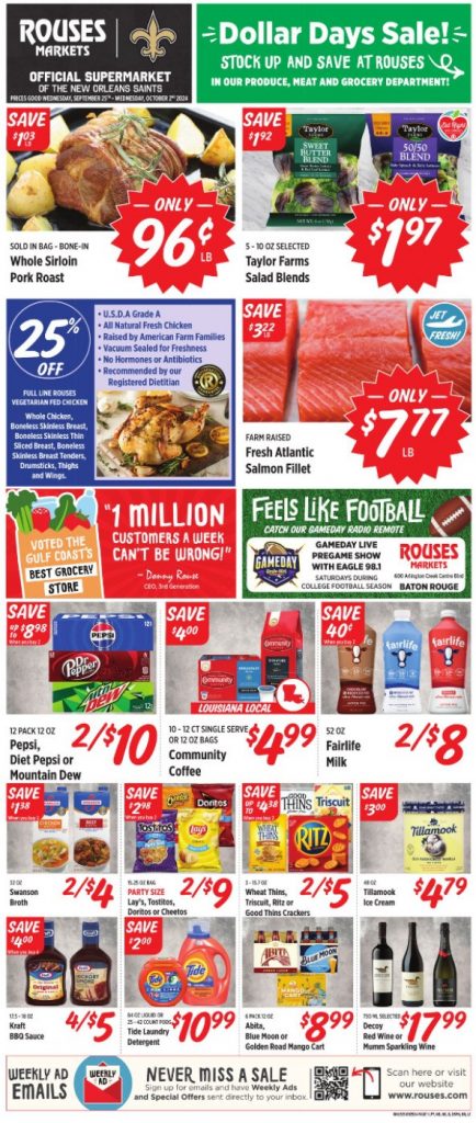 Rouses Weekly Ad Sep 25 – Oct 02, 2024
