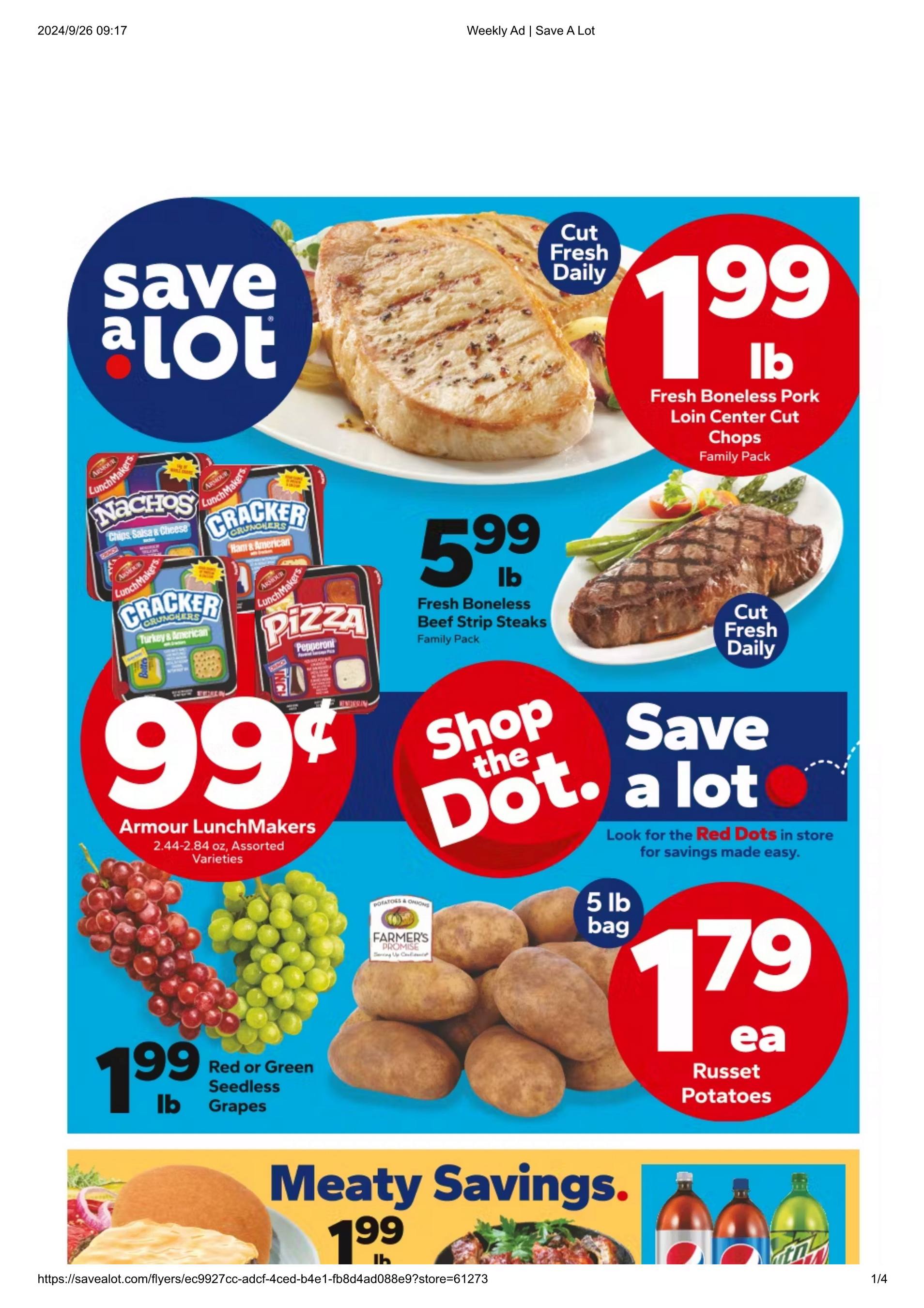Save A Lot Weekly Ad Sep 25 – Oct 02, 2024