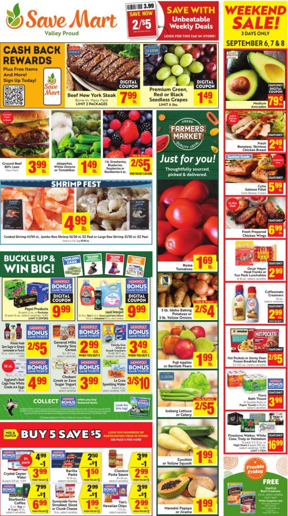 Save Mart Supermarkets Weekly Ad Sep 04 – Sep 10, 2024