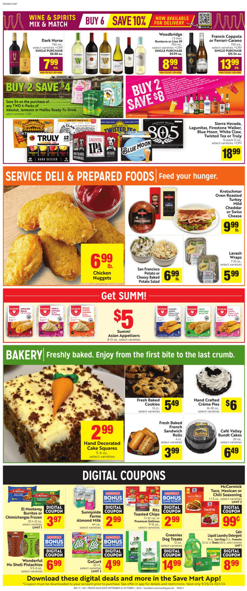 Save Mart Supermarkets Weekly Ad Sep25 – Oct 01, 2024