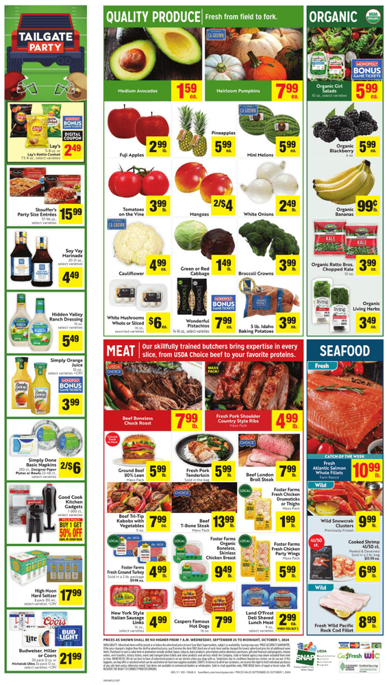 Save Mart Supermarkets Weekly Ad Sep25 – Oct 01, 2024