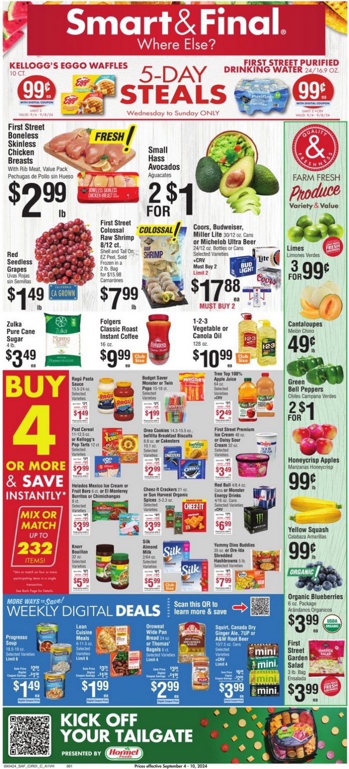 Smart & Final Weekly Ad Sep 04 – Sep 10, 2024