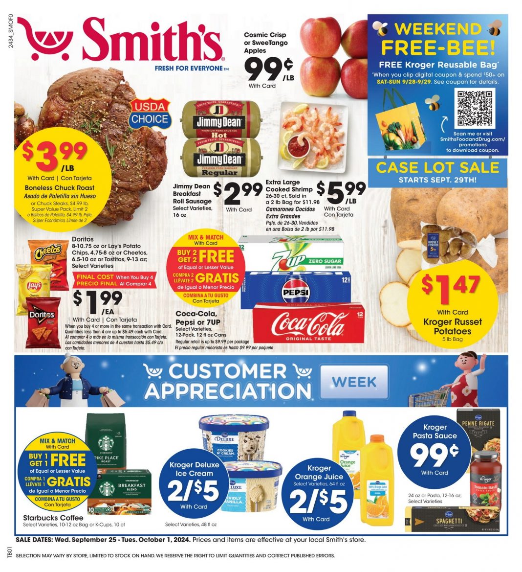 Smith's Food and Drug Weekly Ad Sep 25 – Oct 01, 2024