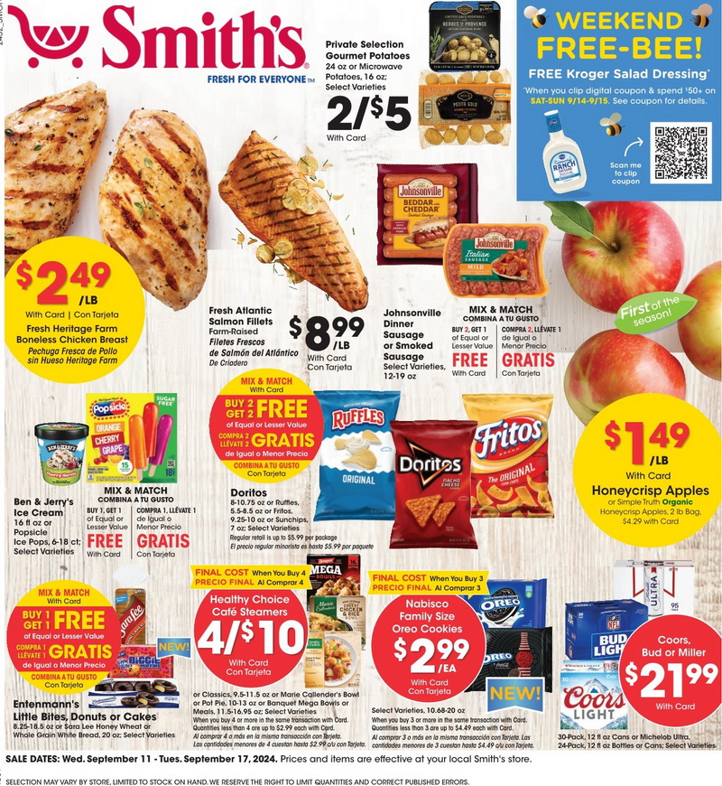 Smith's Food and Drug Weekly Ad Sep 11 – Sep 17, 2024 ( Halloween ...