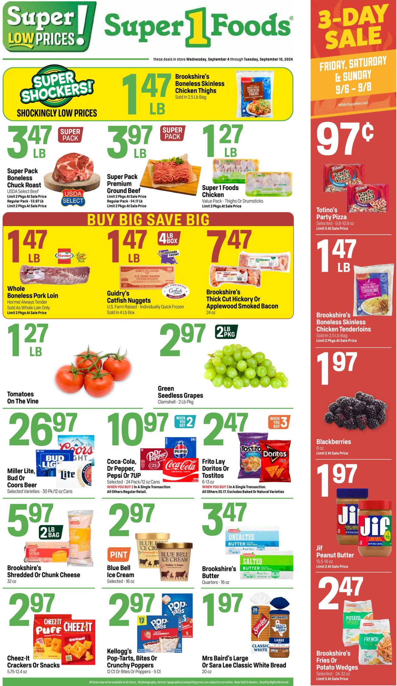 Super 1 Foods Weekly Ad Sep 04 – Sep 10, 2024