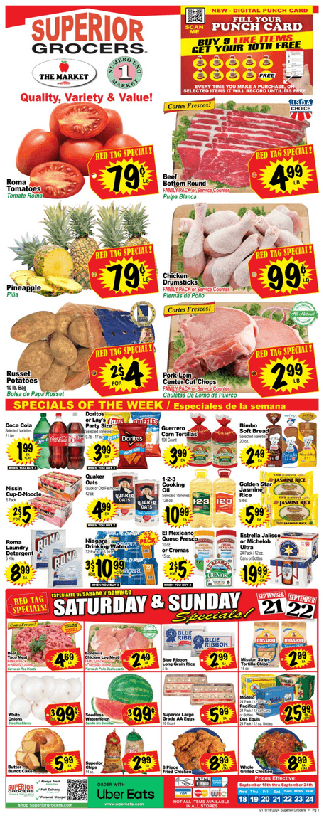 Superior Grocers Weekly Ad Sep 18 – Sep 24, 2024