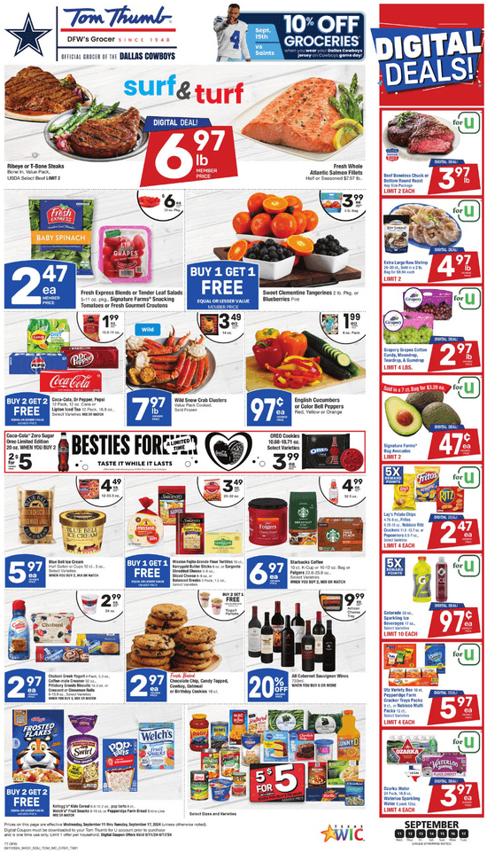 Tom Thumb Weekly Ad Sep 11 – Sep 17, 2024