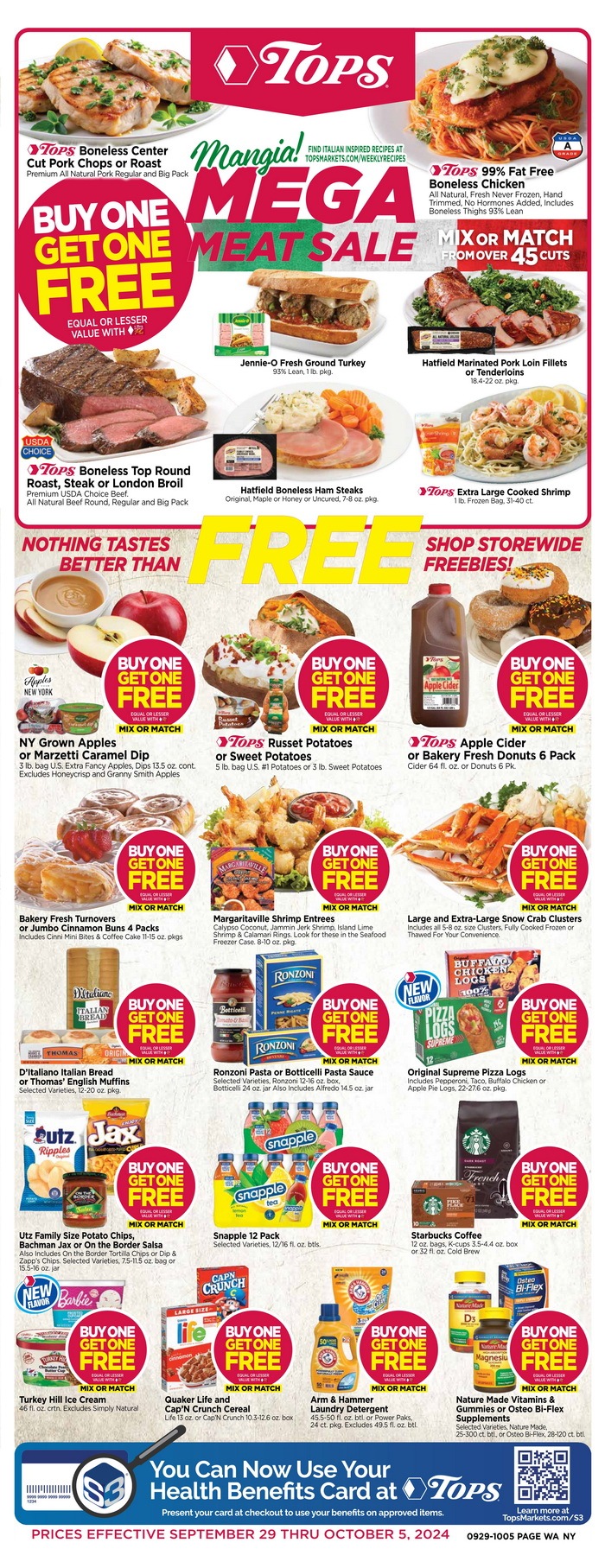 Tops Weekly Ad Sep 29 – Oct 05, 2024