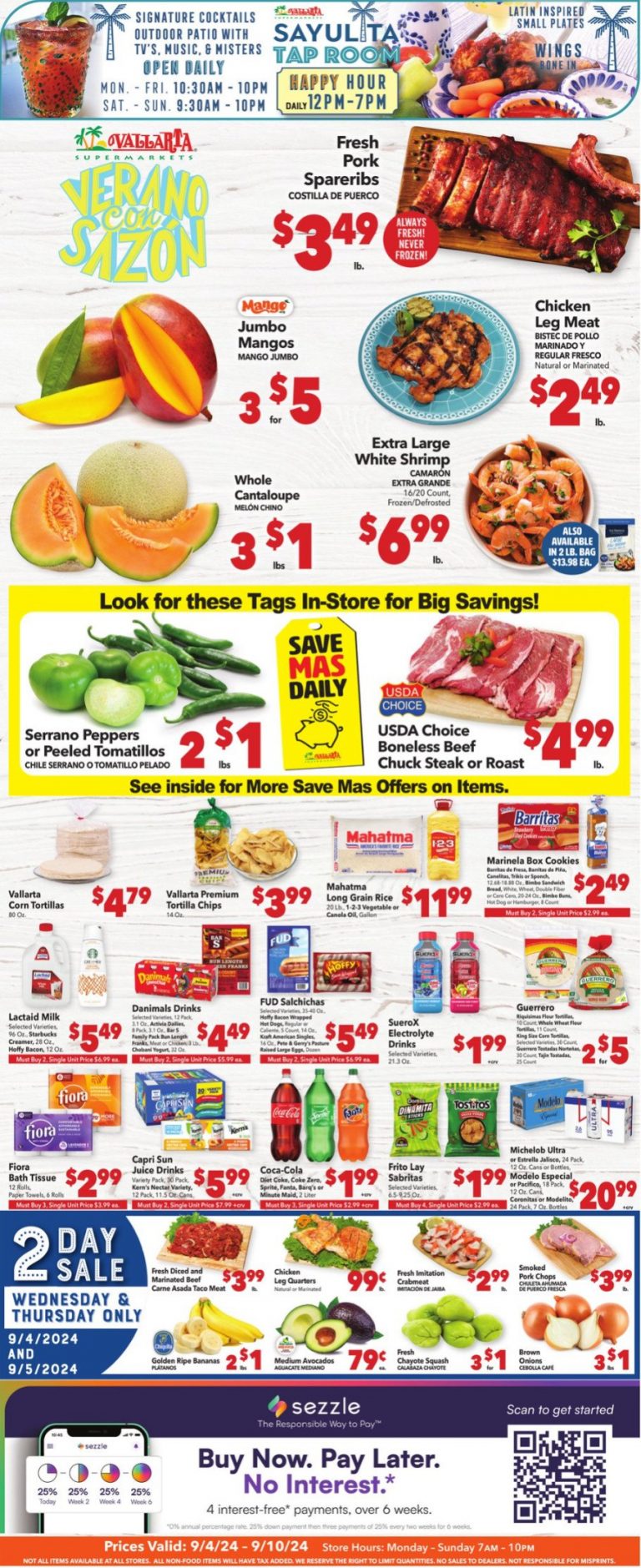 Vallarta Weekly Ad Sep 04 – Sep 10, 2024