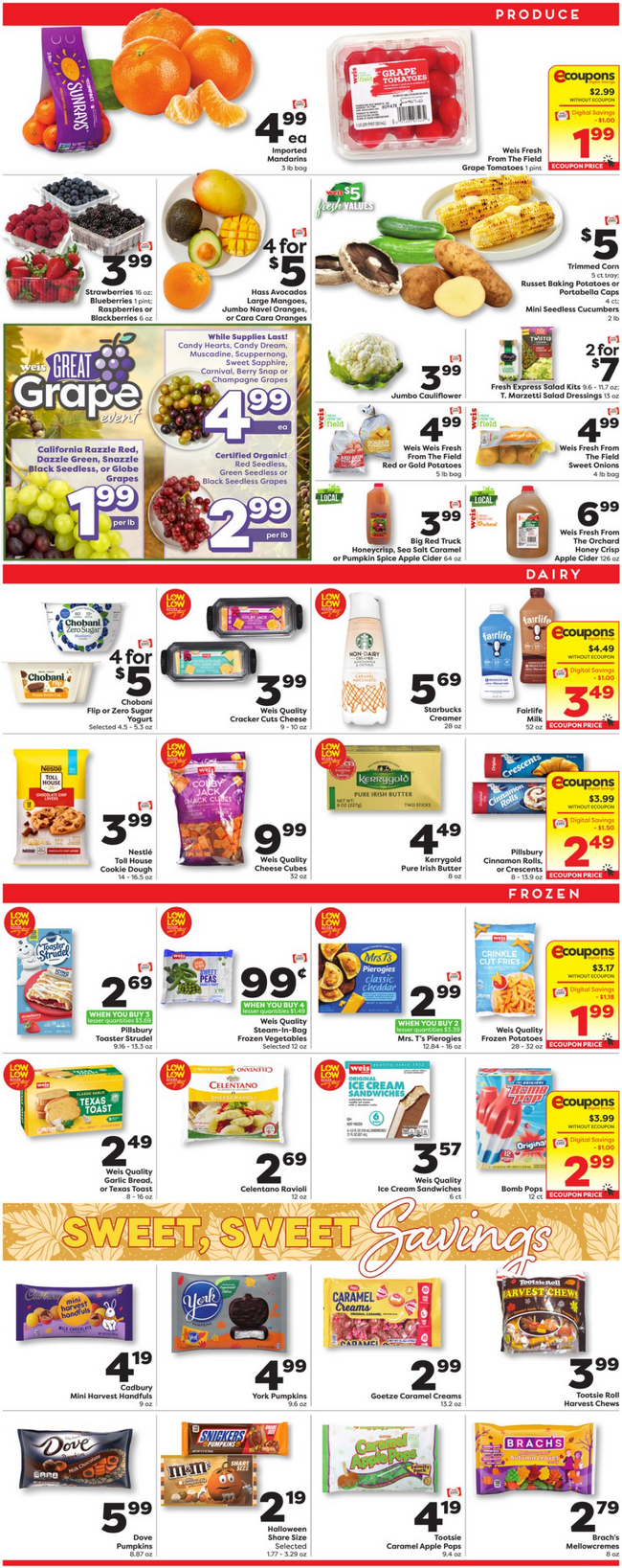 Weis Markets Weekly Ad Sep 05 – Sep 11, 2024