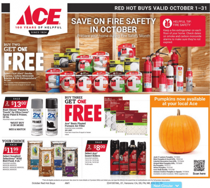 ACE Hardware Monthly Ad Oct 01 – Oct 31, 2024 (Halloween Promotion ...