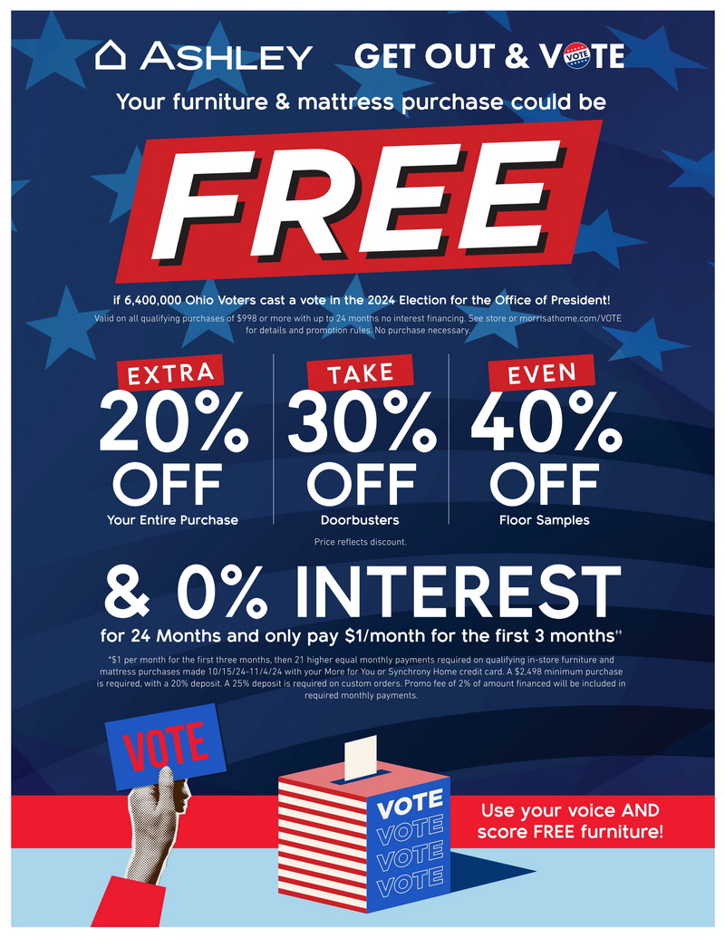 Ashley Furniture HomeStore Weekly Ad Oct 15 – Nov 04, 2024