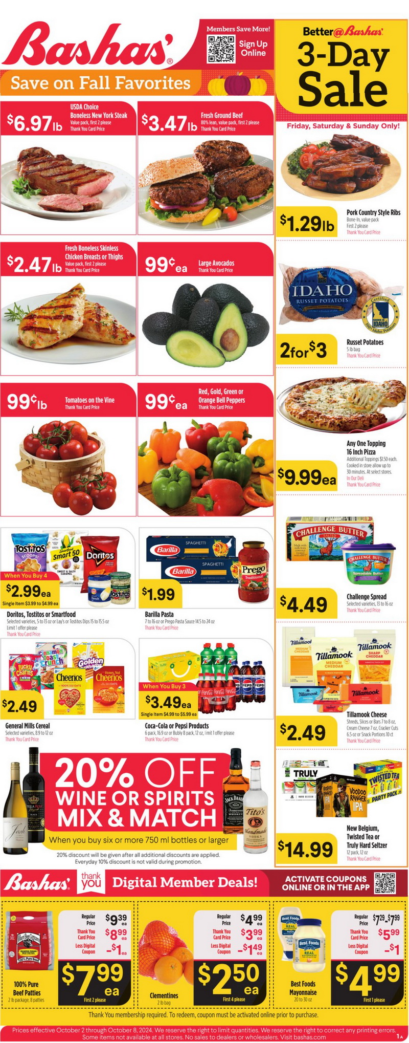 Bashas Weekly Ad Oct 02 – Oct 08, 2024