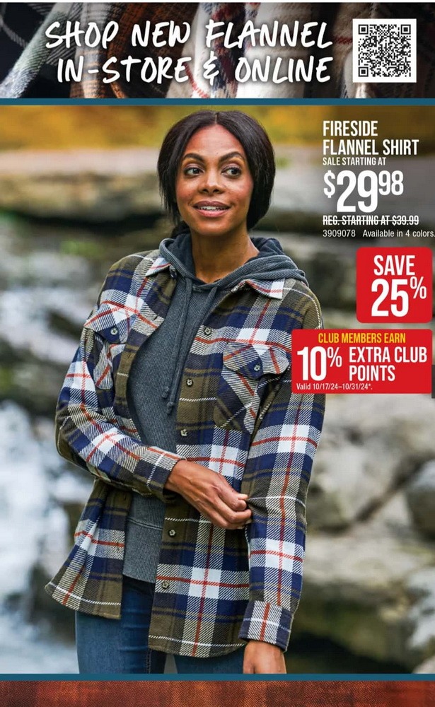Bass Pro Shops Flannel Ad Oct 17 – Oct 31, 2024