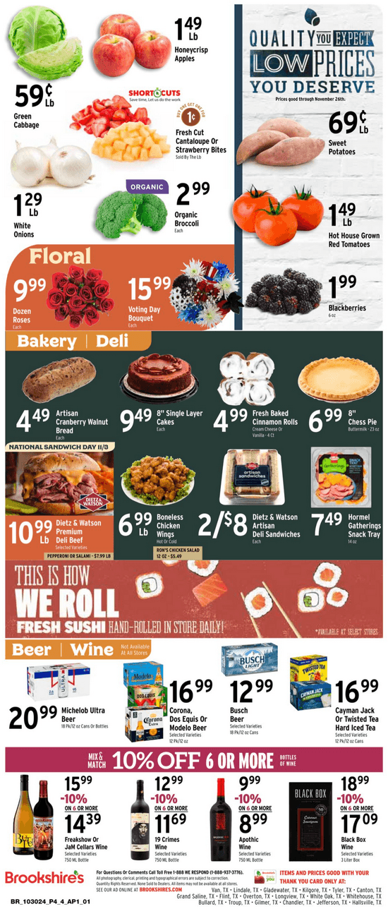 Brookshire's Weekly Ad Oct 30 – Nov 05, 2024 (Halloween Promotion Included)