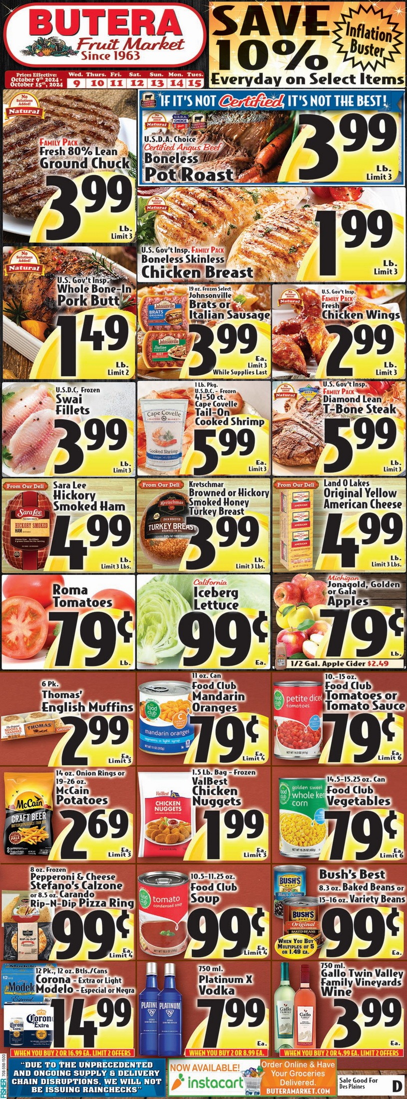 Butera Weekly Ad Oct 09 – Oct 15, 2024