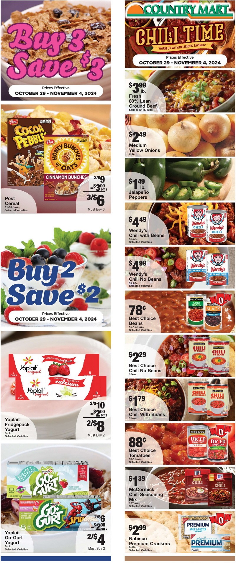 Country Mart Weekly Ad Oct 29 – Nov 04, 2024