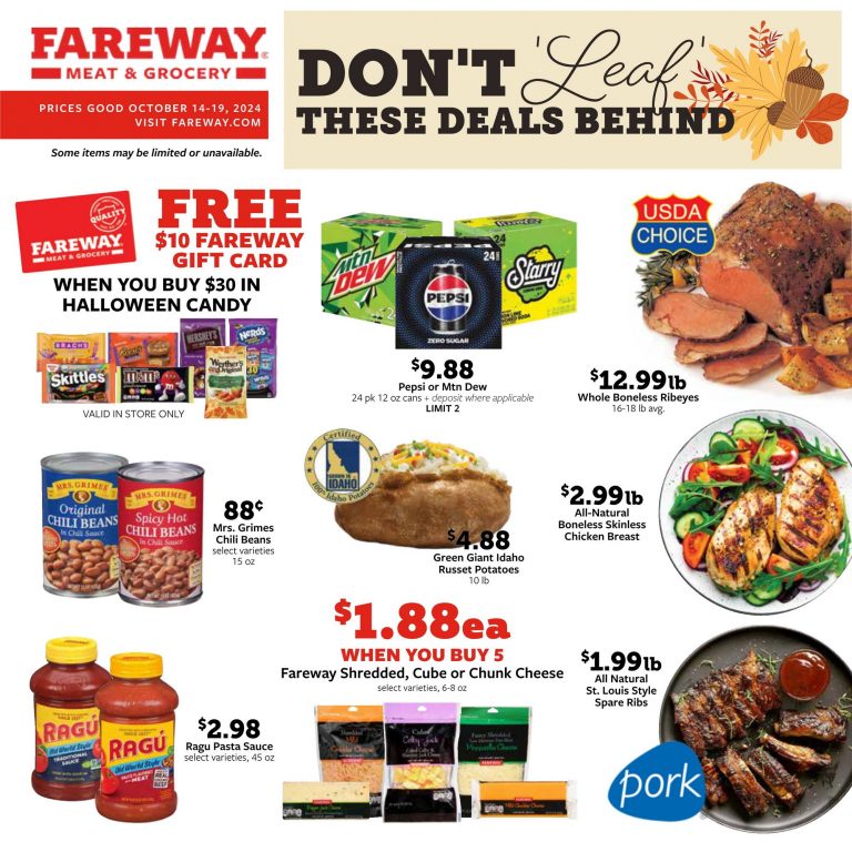 Fareway Weekly Ad Oct 14 – Oct 19, 2024