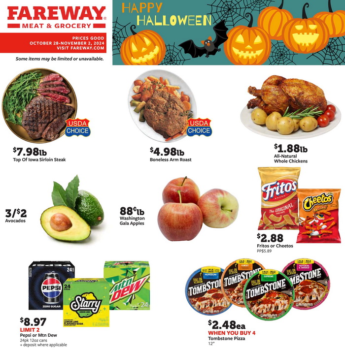 Fareway Weekly Ad Oct 28 – Nov 02, 2024 (Halloween Promotion Included)
