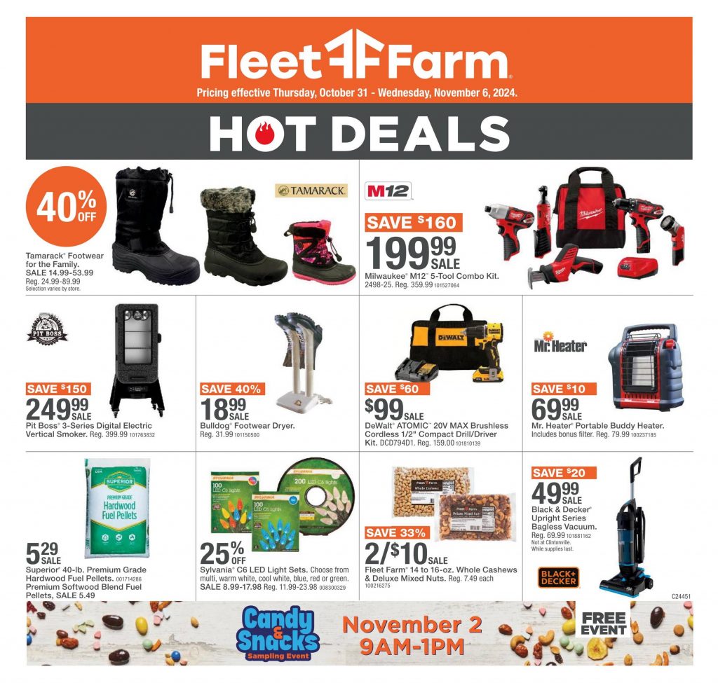 Fleet Farm Weekend Ad Oct 31 – Nov 06, 2024