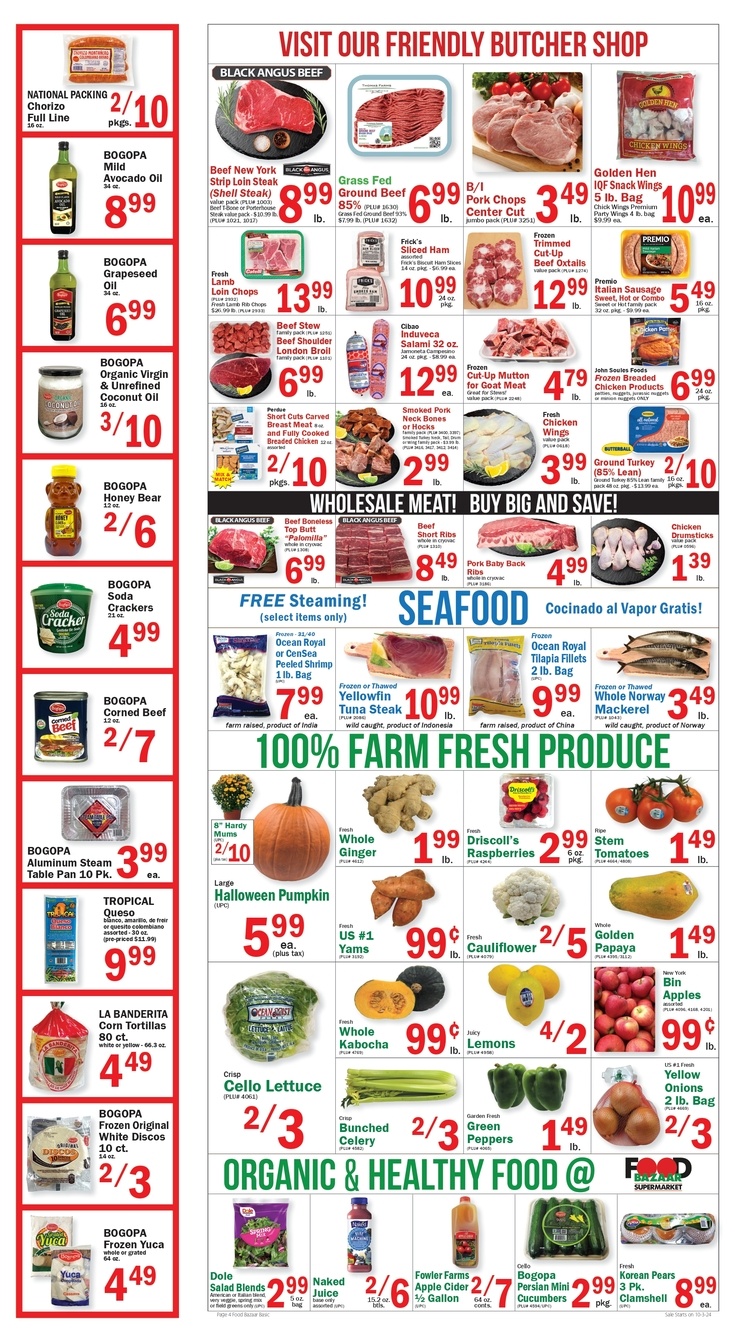 Food Bazaar Weekly Ad Oct 03 – Oct 09, 2024