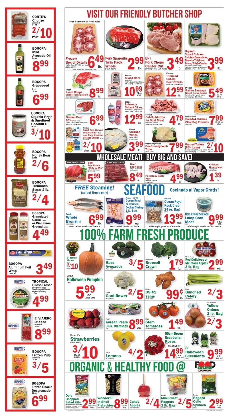 Food Bazaar Weekly Ad Oct 10 – Oct 16, 2024