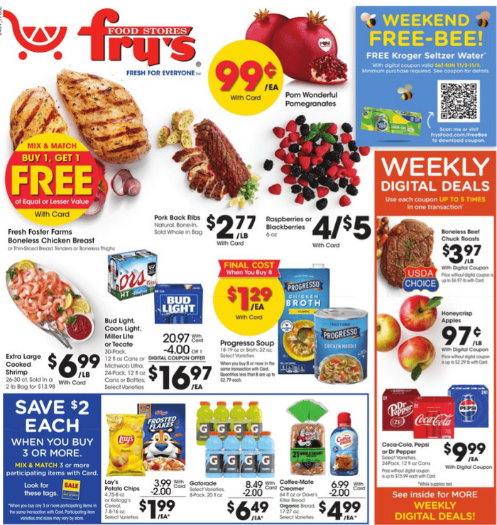 Fry's Food Weekly Ad Oct 30 – Nov 05, 2024