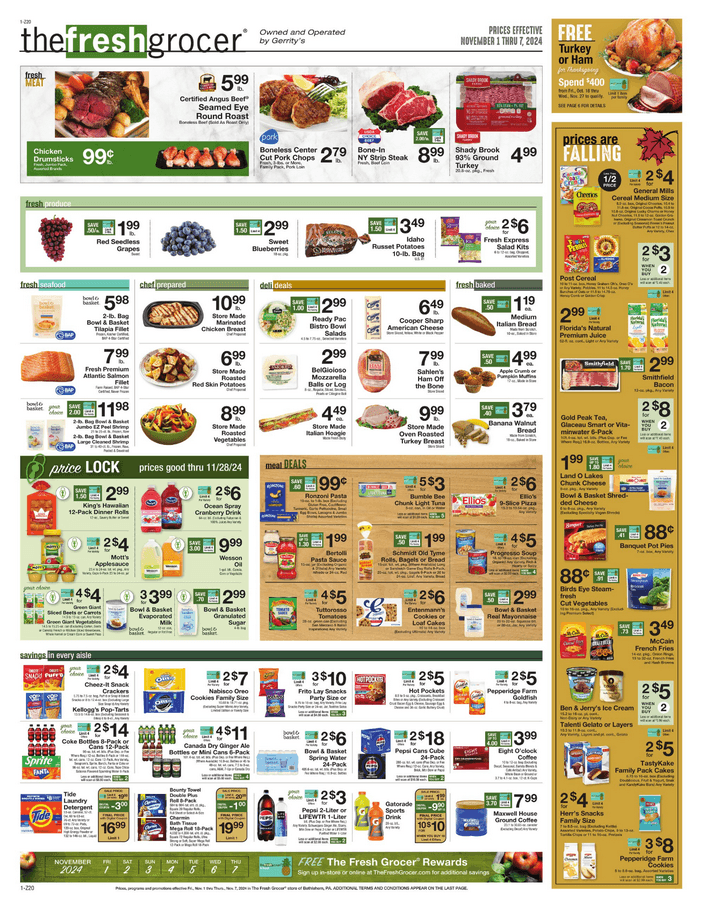 Gerrity's Supermarkets Weekly Ad Nov 01 – Nov 07, 2024