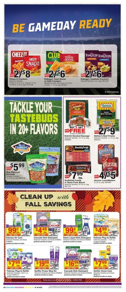 Giant Food Weekly Ad Oct 04 – Oct 10, 2024