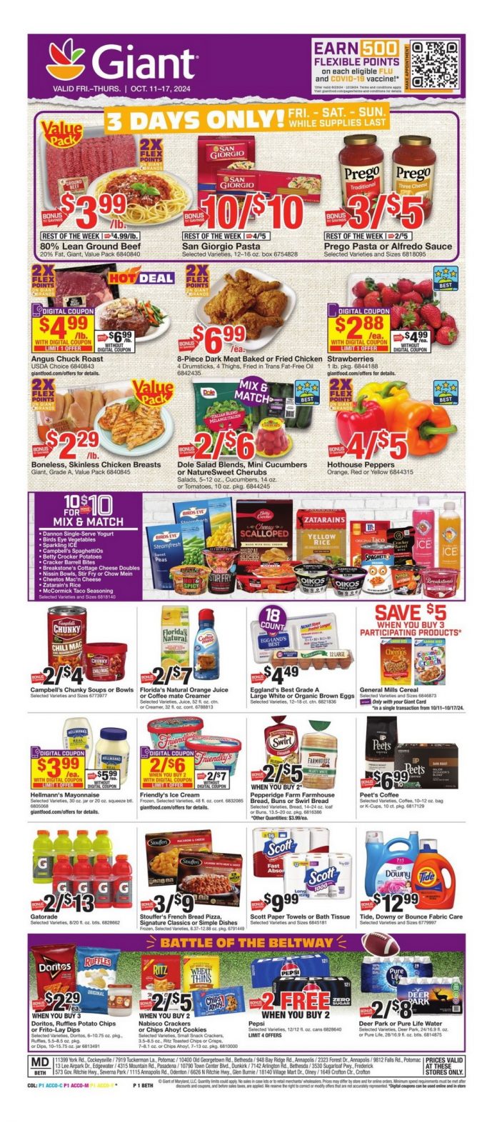 Giant Food Weekly Ad Oct 11 – Oct 17, 2024 (Halloween Promotion Included)