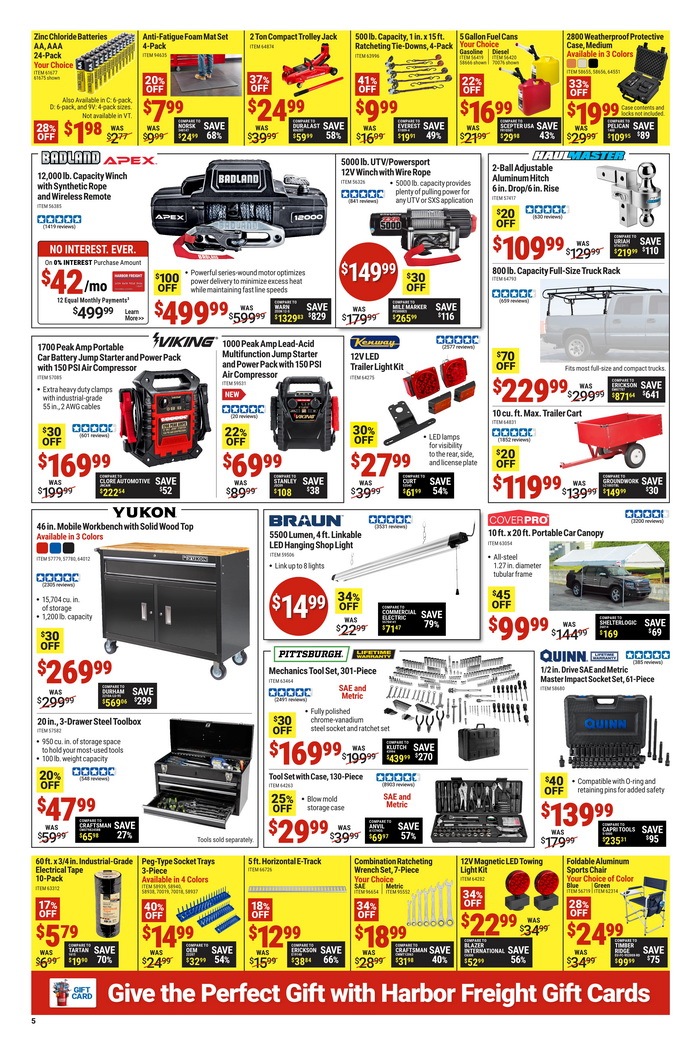 Harbor Freight Parking Lot Sale Oct 07 – Oct 13, 2024