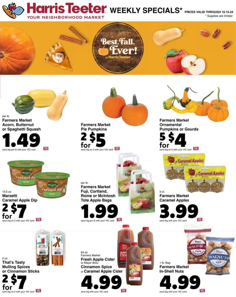 Harris Teeter Weekly Ad Oct 09 – Oct 15, 2024