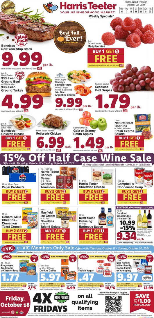 Harris Teeter Weekly Ad Oct 16 – Oct 22, 2024 (Halloween Promotion ...