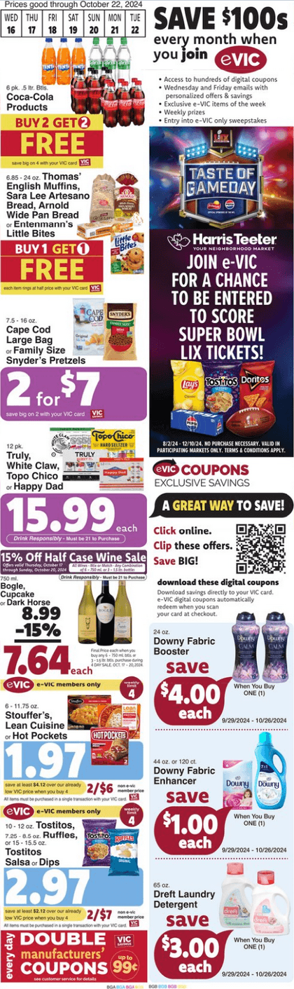 Harris Teeter Weekly Ad Oct 16 – Oct 22, 2024 (Halloween Promotion ...
