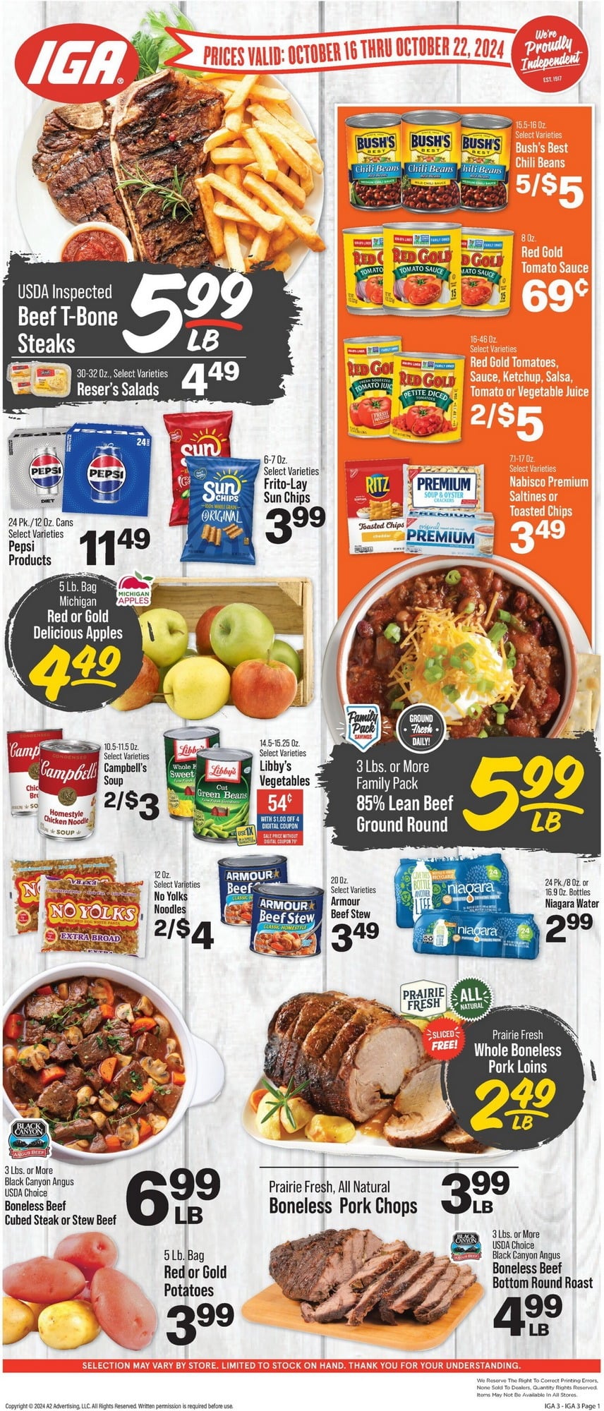 IGA Weekly Ad Oct 16 – Oct 22, 2024