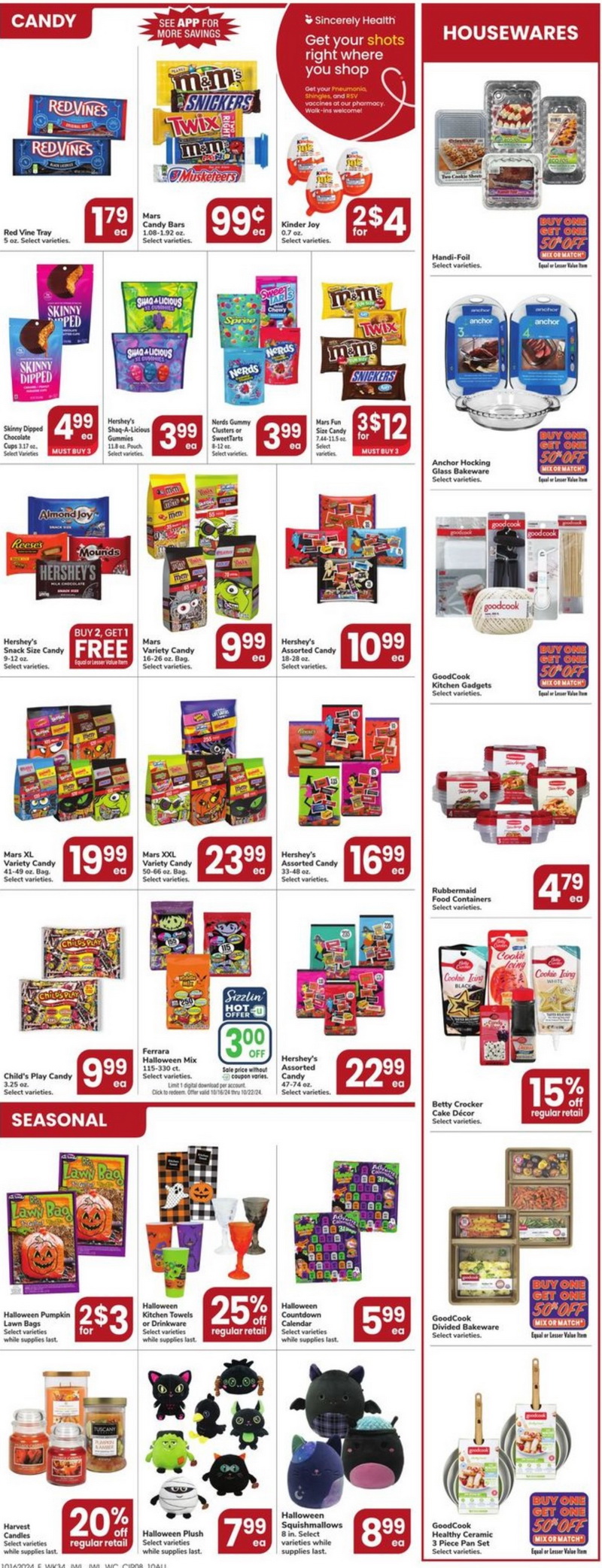 Jewel Osco Weekly Ad Oct 16 – Oct 22, 2024 (Halloween Promotion Included)