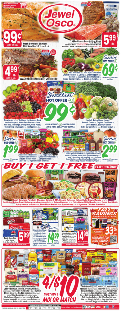 Jewel Osco Weekly Ad Oct 09 – Oct 15, 2024 (Halloween Promotion Included)