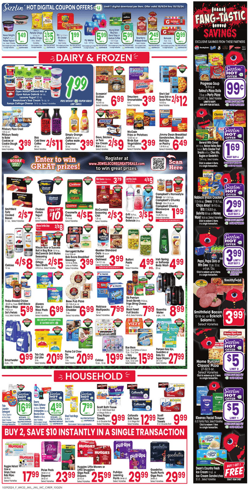 Jewel Osco Weekly Ad Oct 09 – Oct 15, 2024 (Halloween Promotion Included)