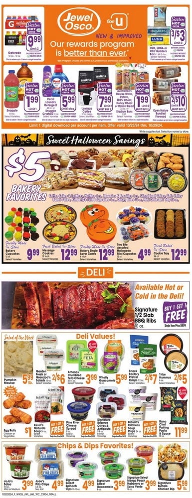 Jewel Osco Weekly Ad Oct 23 – Oct 29, 2024 (Halloween Promotion Included)