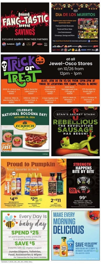 Jewel Osco Weekly Ad Oct 23 – Oct 29, 2024 (Halloween Promotion Included)