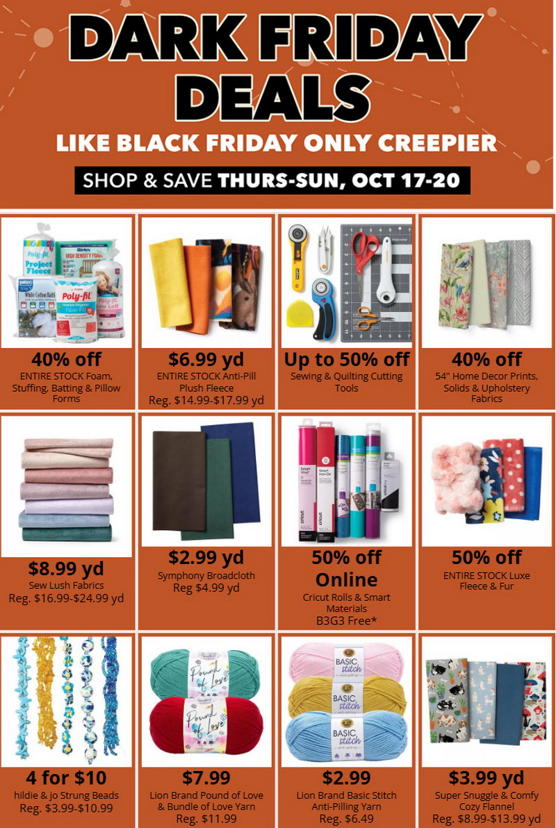 Jo-Ann Weekly Ad Oct 17– Oct 30, 2024 (Halloween Promotion Included)