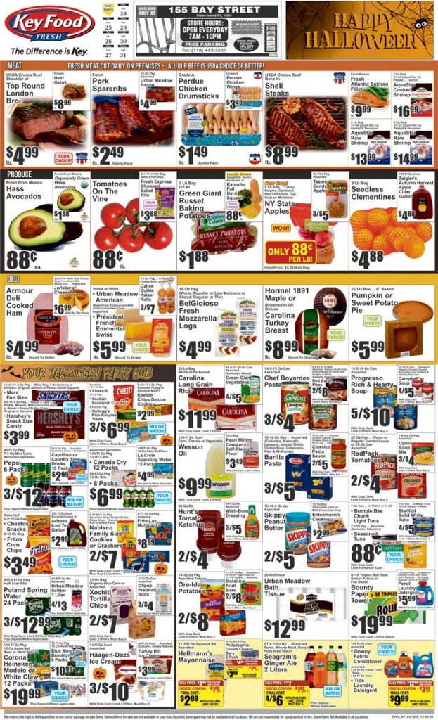 Key Food Weekly Ad Oct 25 – Oct 31, 2024 (Halloween Promotion Included)