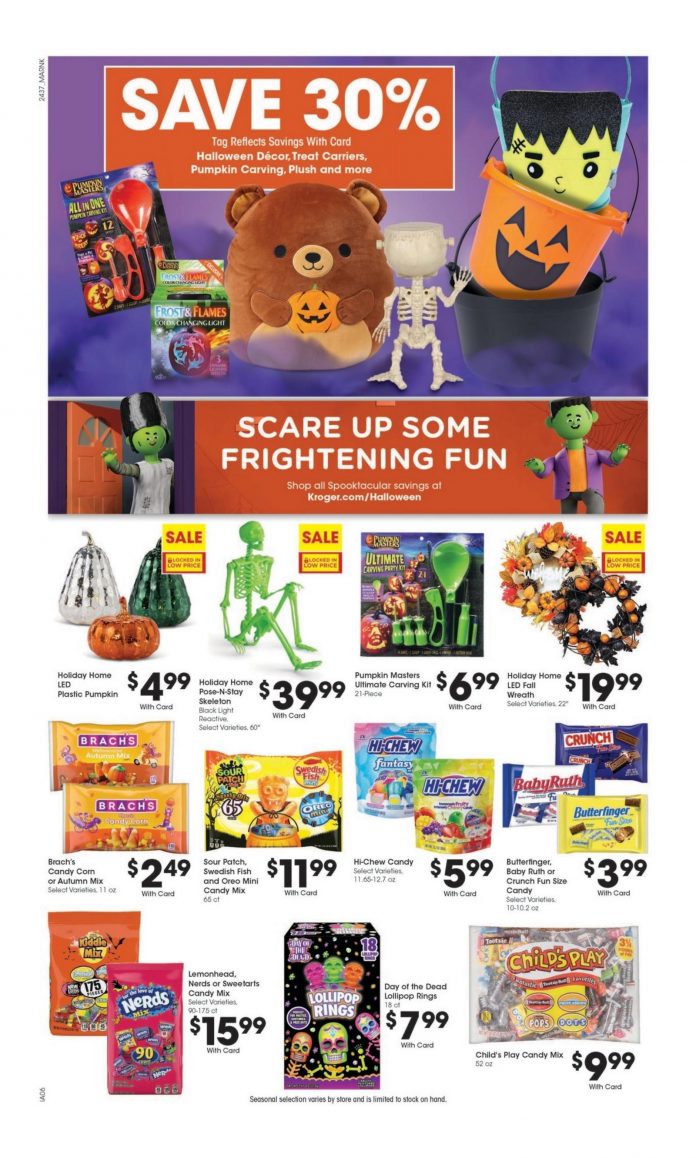 Kroger Weekly Ad Oct 16 – Oct 22, 2024 (Halloween Promotion Included)