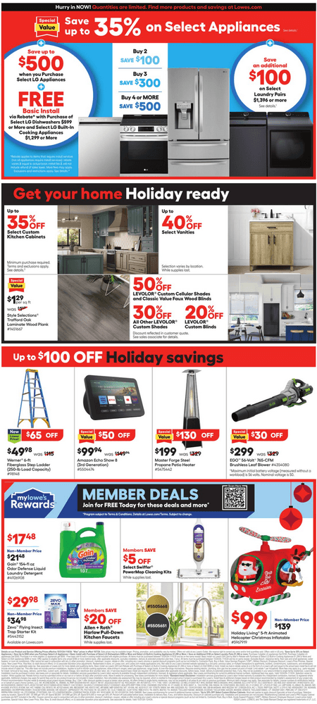 Lowe's In Store Promotion Ad Oct 31 – Nov 06, 2024
