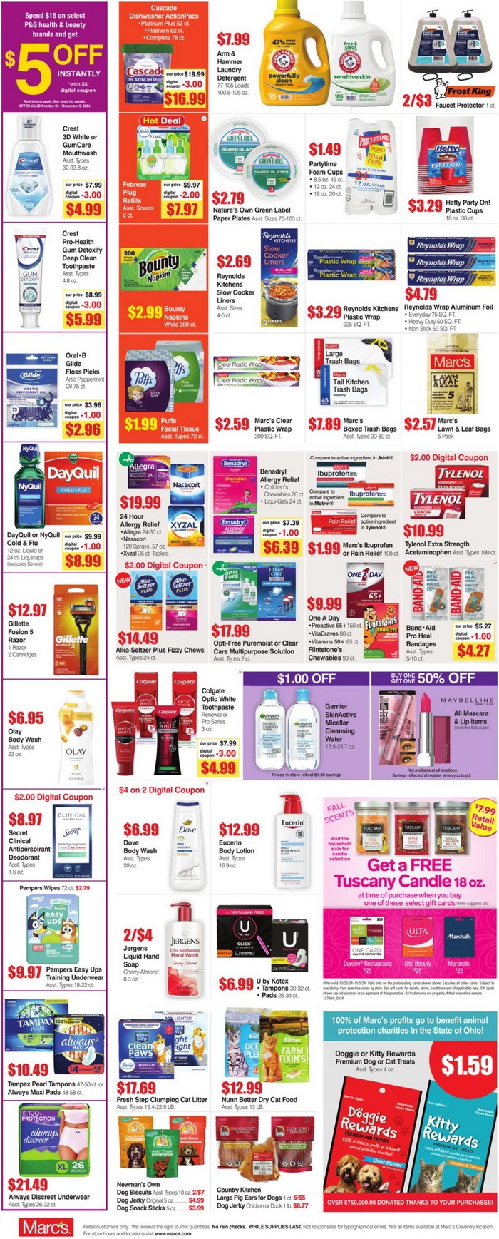 Marc's Weekly Ad Oct 23 – Oct 29, 2024 (Halloween Promotion Included)
