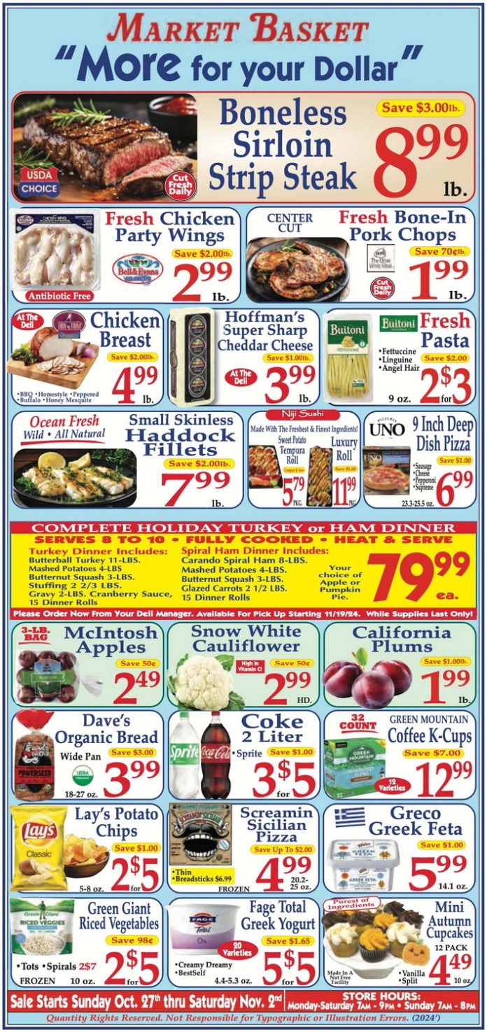 Market Basket Weekly Ad Oct 27 – Nov 02, 2024
