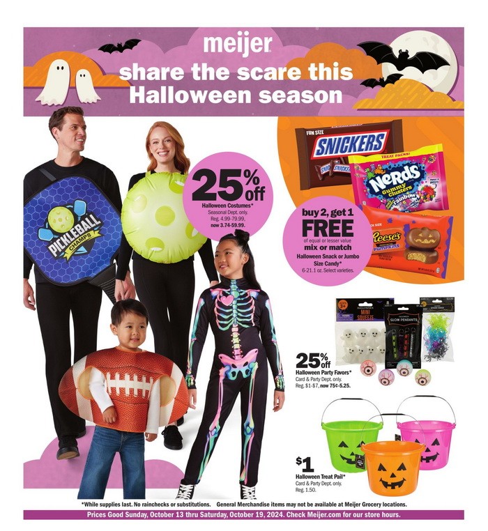 Meijer Halloween Ad Oct 13 – Oct 19, 2024