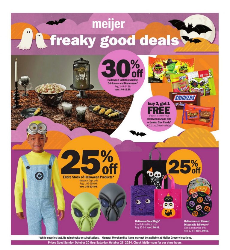 Meijer Halloween Ad Oct 20 – Oct 26, 2024